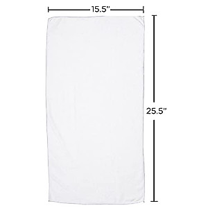 Fromm Softees Air Microfiber Salon Hair Towels - 6 Pack - Fast Drying Towel for Hair, Hands, Face – Use at Home, Salon, Spa, Barber – 15.5" x 25.5" - Extra Durable and Absorbent - White, 45248