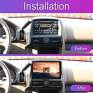 Wireless Apple Carplay Android Auto Car Radio for Honda CRV 2002-2006 Stereo, [2G+32G] Hikity Android 11 Car Stereo 9 Inch Touch Screen Bluetooth GPS WiFi HiFi FM RDS Radio + Dual USB Input