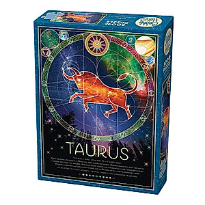 Cobble Hill 500 Piece Zodiac Puzzle - Taurus - Sample Poster Included