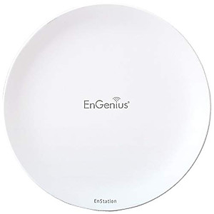 EnGenius Technologies Wi-Fi 5 Outdoor AC867 5Ghz Wireless Access Point/Client Bridge, Long Range, PTP/PTMP, IP55, 26dBm Transmit Power with 19dBi Directional Antennas, GigE Port (EnStation5-AC)