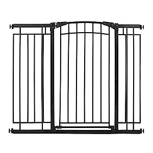 Evenflo Multi-Use Decor Tall Walk-Thru Gate, Black Metal