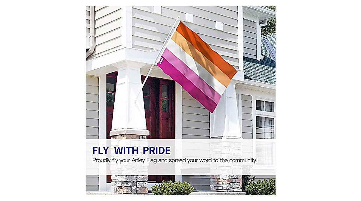 Sunset Lesbian Pride Flag 3x5 Ft - Fade Proof & Vivid Colors