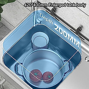 Freestanding Stainless Steel Sink, Commercial Stainless Steel Sink, Small Stainless Steel Sink, Portable Sink, Outdoor Sink Station With Hose For Restaurant, Cafe, Bar, Hotel, Garage