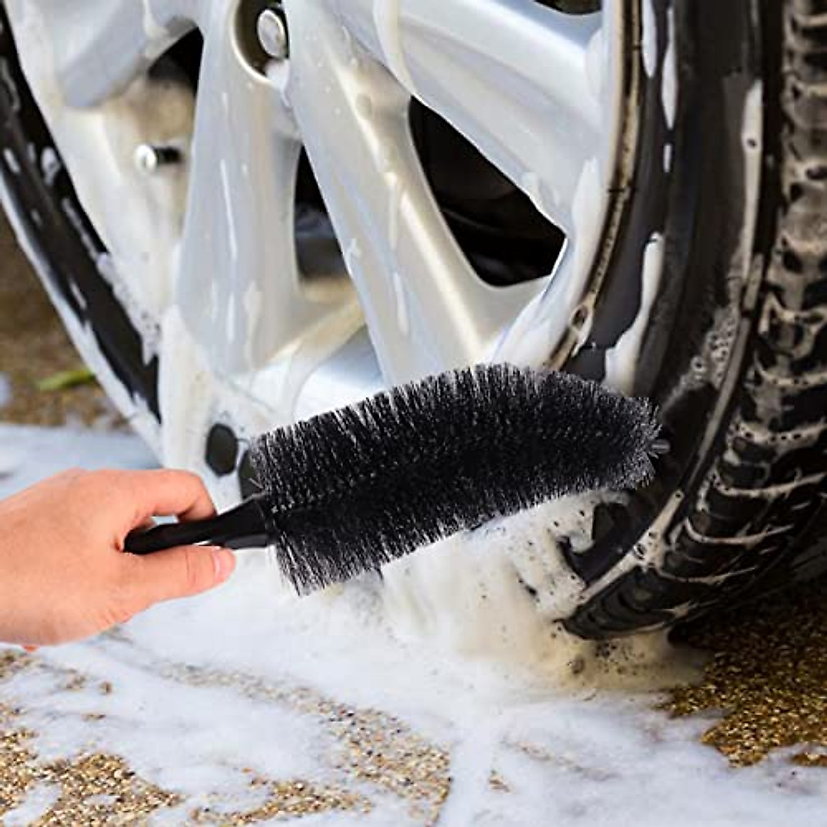 Detailing Brush Wheel Cleaner Brush Detail Brushes Detailing Brushes Car Cleaning Brush Wheel Tire Cleaner Rim Detail Car Wheel Cleaning Brush Tile Cleaning Brush Cleaner Brush