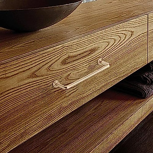 Asidrama 10 Pack 5 Inch(128mm) Brushed Brass Kitchen Cabinet Handles, Cabinet Pulls Kitchen Cabinet Hardware for Cupboard Drawer Pulls