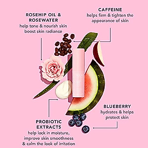 TULA Skin Care Rose Glow & Get It Cooling & Brightening Eye Balm | Dark Circle Under Eye Treatment, Instantly Hydrate and Brighten Undereye Area, Perfect to Use On-the-go | 0.35 oz.