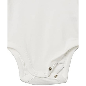Moon and Back Kid's 3 Pack Short Sleeve Bodysuit Shirt, White, 12-18 months