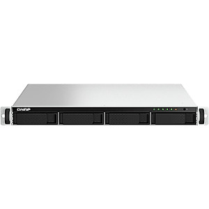 QNAP TS-464U-8G-US 4 Bay High-Speed Rackmount Dual-2.5GbE NAS Intel® Celeron® N5105/N5095 CPU, 8GB DDR4 Memory and 2.5GbE (2.5G/1G/100M) Network Connectivity (Diskless)