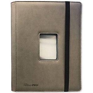 Ultra Pro Premium PRO-BINDER Padded Leatherette 9-Pocket Album with Center Window for Pokemon, YuGiOh, Magic Cards and Photocards! Also for Baseball & Sports Cards!
