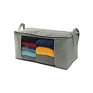 My Home Winter Away Storage Bags for Seasonal Items-10" x 22" x 12", Gray