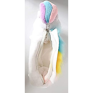 Unicorn Pencil Case for Girls, Cosmetic Makeup Pen School Supplies Marker Pouch Bag with Zipper for School Work College Office Desk Travel Teens Tweens Gift