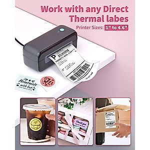 Phomemo Shipping Label Printer, Thermal Printer for Shipping Packages, High Speed 4x6 Label Makers for Small Business, Portable Shipping Supplies Compatible with Amazon, Etsy, Ebay, Shopify, UPS, etc