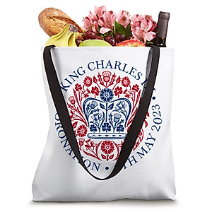 2023 Coronation King Charles UK British Crown Emblem Logo Tote Bag