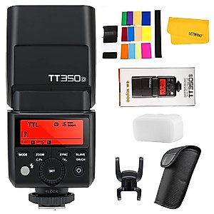 GODOX TT350O Flash for Olympus/Panasonic Camera, 2.4G Wireless GN36 1/8000s HSS TTL Camera Flash Speedlite Compatible for Panasonic Olympus Camera