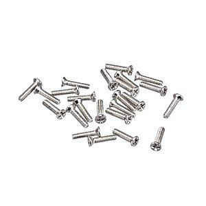uxcell M1.2 x 5mm Phillips Screw Fastener Silver Tone for Laptop PC TV Fan Switch 500pcs