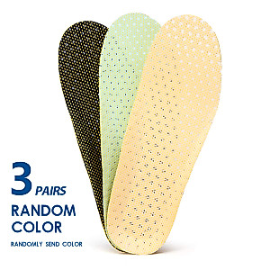 3 Pairs Breathable Water Sports Shoes Inserts Replacement Insoles for Men (US8-11)