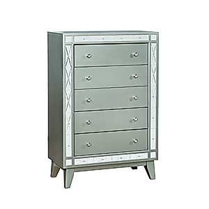 Coaster Furniture Leighton Chest Metallic Mercury 204925