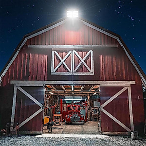 iReCaDaTa 1600W Solar Street Light Outdoor Dusk to Dawn Road Lamp Solar Flood Lights+Pole, IP67 Waterproof 640 LED 6500K LED Flood Outdoor Solar Powered with Motion Sensor for Yard, Path, Garden