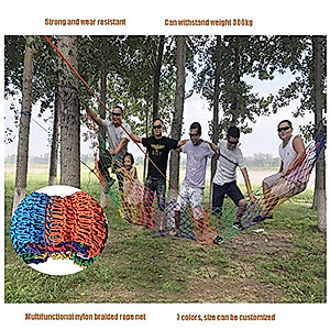 MAGFYLY Banister Guard net Children Staircase Railing Safety nets, Nylon Rope Braided Rope Color, Interior Wall Decoration net, Balcony Guard Rail net, net 2 4m cat (Size : 25M(716ft))