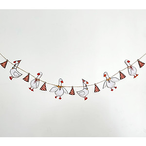 Goose Party Decorations,Duck Banner,Farm Animal Themed Party Decorations,Goose Party,DIY Party Essentials - Set of 25