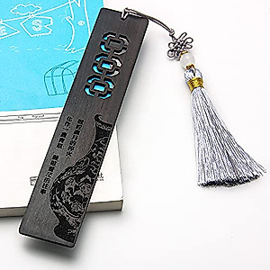 Handmade Wooden Bookmark ,Bookmark,Wood BookmarkWooden Bookmark with Beautiful Tassels, Ideal Gifts for Women/Men/Friends/Girls/Teacher,Birthday Present.