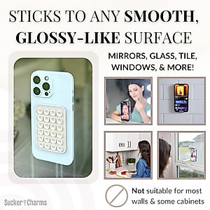 SuckerCharms Removable and Reusable Suction Cup Phone Mount/Patent Pending (Caramel Delight)