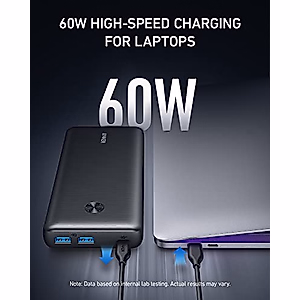 Anker Portable Charger, 737 Power Bank (PowerCore III Elite 26K) Combo with 65W PD Wall Charger, Power IQ 3.0 Battery Pack for MacBook Pro/Dell XPS, Microsoft Surface, iPad Pro, iPhone 13, and More