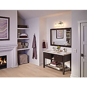 Moen Voss Collection Brushed Nickel Bathroom Hand Towel Ring, Wall Mounted Open Towel Ring, YB5186BN 11.61 x 2.83 x 6.81 inches