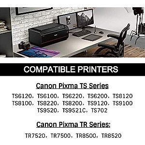NEXTPAGE CLI-281XXL Cyan Ink Replacement for Canon CLI 281 CLI-281 CLI-281 XXL Cyan Ink Cartridges Work with Pixma TS6120 TS8120 TR7520 TR8520 TS9120 TS6220 TS8220 TS9520 TS9521C, CLI 281 C 2 Pack