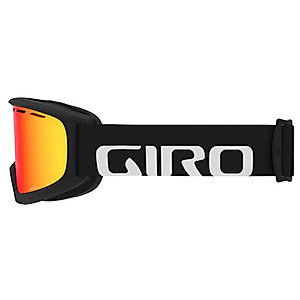 Giro Index OTG Adult Snow Goggles - Black Wordmark Strap with Vivid Ember Lens (2021)
