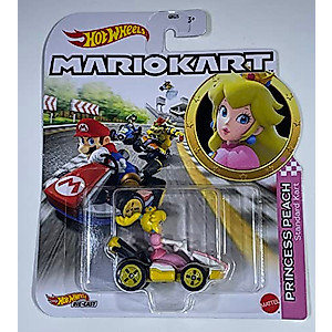 Hot Wheels - Mario Kart - Princess Peach Standard Kart - 2023 - Mint/NrMint Ships Bubble Wrapped in a Box