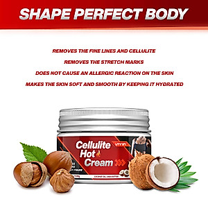 Umran Hot Slimming Cream - Fat Burning & Skin Firming for Waist, Belly, Hips, Thighs, Arms - 4oz, 120g