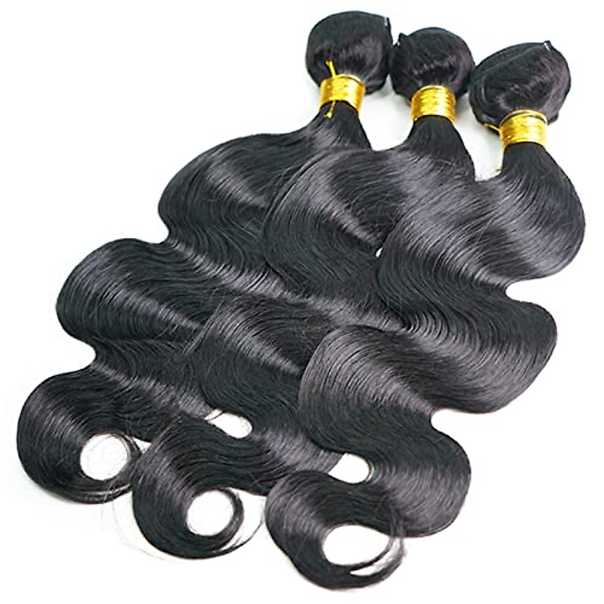 Glowig Body Wave Bundles 18 20 22 Inch 100% Unprocessed Virgin Human Hair Body Wave Bundles Body Wave 3 Bundles Human Hair Extensions for Black Women