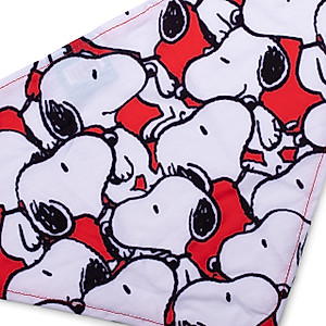 Peanuts for Pets Snoopy Dog Bandana | Soft Dog Apparel & Accessories, One Size Fits All | Peanuts Comic Strip Dog Bandana for All Dogs, Big and Small Dog Accessories, Red