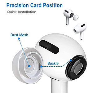 12 Pieces Replacement Ear Tips for Airpods Pro and Airpods Pro 2nd Generation with Noise Reduction Hole, Silicone Ear Tips for Airpods Pro with Portable Storage Box and(S/M/L) (6 Pairs)