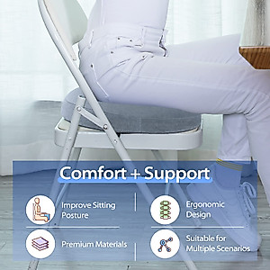 HOMCA Travel Pillow, Portable Head Neck Rest Inflatable Pillow from, Design for Airplanes, Cars, Buses, Trains, Office Napping, Camping - Includes Free Eye mask