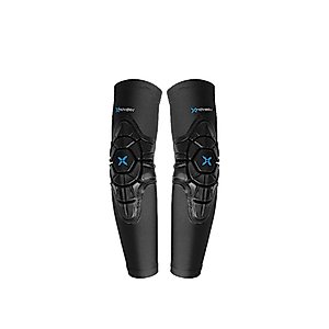 Hover-1 Men's Protective Elbow Pads | Hard PU Shells for Impact Resistance, Lightweight Breathable Material for Maximum Comfort, Large, Black