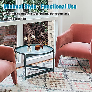 Maitys Acrylic Vanity Tray Bathroom Tray for Serving Vanity Makeup Organizer Clear Hand Towel Kitchen Countertop Makeup Perfume Cosmetics Organizer Valentine's Day Gift(11.8 x 5 Inch, 3 Pcs)