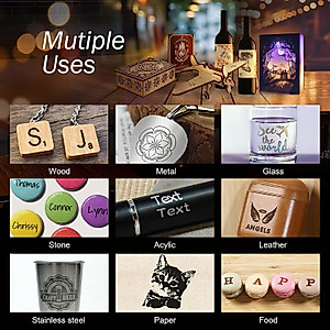 ATEZR P10 Combo 60W Laser Engraver with Air Assist& Rotary Roller, 17 * 17Inch Working Area, 10W Laser Power CNC Laser Engraver for PC/Mobile, Hypersonic Laser for Wood/Metal/Acrylic etc.