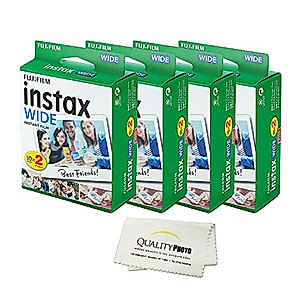 Fujifilm instax Wide Instant Film 8 Pack (80 Exposures) for use with Fujifilm instax Wide 300, 200, and 210 Cameras…
