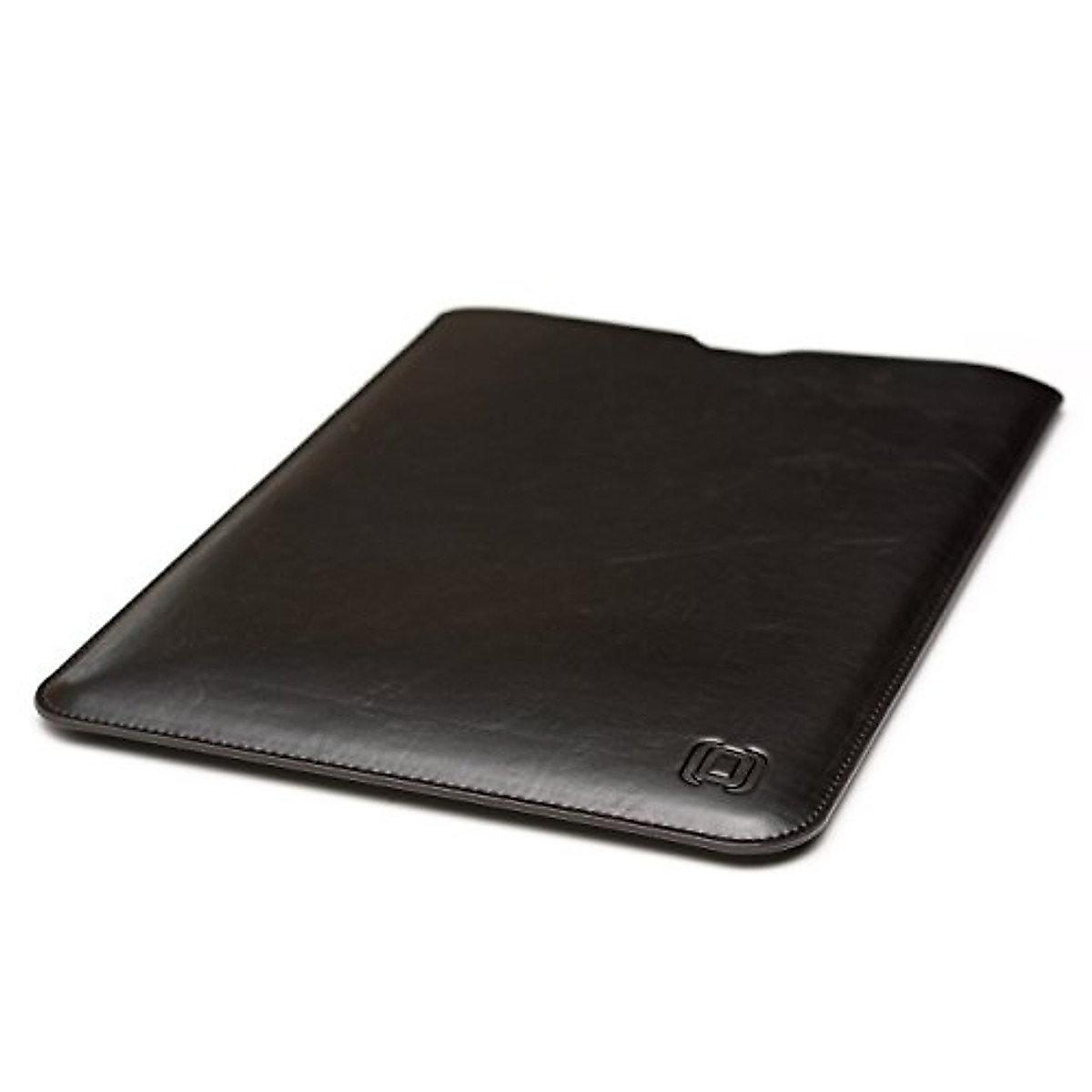 Dockem Executive Sleeve for iPad Pro 12.9 (2015 & 2017): Premium Dark Brown Synthetic/Vegan Leather Lined with Soft Microfiber Felt: Slim, Simple, Slip-on Tablet Case