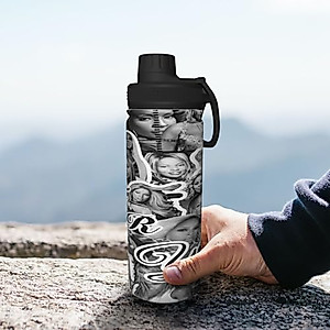 HIKTIEK Mary J Musics Blige Stainless Steel Insulated Tumbler Sports Water Bottle Hot and Cold Travel Cup 18oz