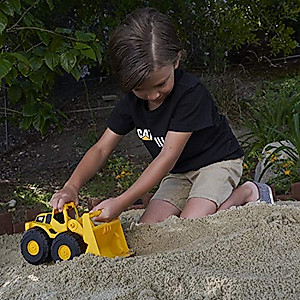 CAT Construction Toys, Construction Fleet 10" Front Loader Toy - Real Working Parts, Indoor/Outdoor, Sturdy Plastic Construction for 2+ Year Old Boys
