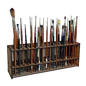 Makeup & Artist Paint Brush Holder 67 Hole, Desk Stand, Holding Rack for Pens,Pencils, Eyeliner, Organize Pens, Crayons, Classroom Cosmetic Brushes Crate Storage Organizer