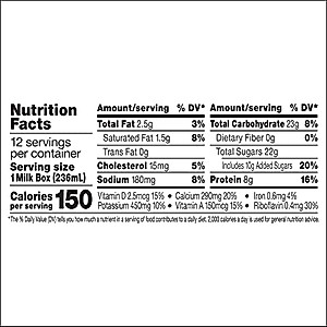 Horizon Organic Shelf-Stable 1% Low Fat milk Boxes, Chocolate, 12 Count(Pack of 1)