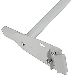 ECCPP Adjustable Van Ladder Rack Hightop 3 Bars Roof Rack fit for Chevy Express 2500 for Dodge for Ford E-250/350 for GMC Savana with Rain Gutters Heavy-Duty Steel Pickup Truck Ladder Rack