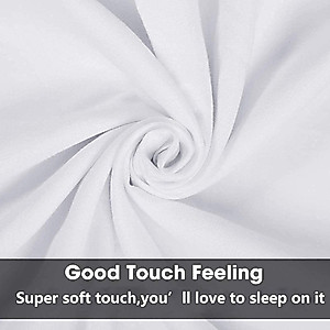 Premium Queen Pillowcases 4 Pack - White Standard - Ultra Soft 1800 Thread Count Microfiber- Double Brushed - Allergies Free - Wrinkle Resistant Pillowcase