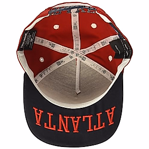 New Era MLB 9Fifty Turnover Snapback 2 Tone Cap Atlanta Braves (Red/Blue, OSFM)