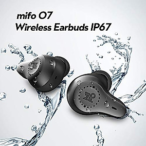 Wireless Earbuds mifo O7 Qualcomm APT-X TWS Bluetooth 5.0 Hi-Fi Stereo Sound CVC 8.0 Noise Cancelling in-Ear Sport Wireless Headphones Built-in Mic IPX7 Waterproof Earphone with Charging Case