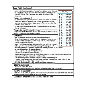 alli Weight Loss Diet Pills, Orlistat 60 mg Capsules, Non Prescription Weight Loss Aid, 120 Count Refill Pack